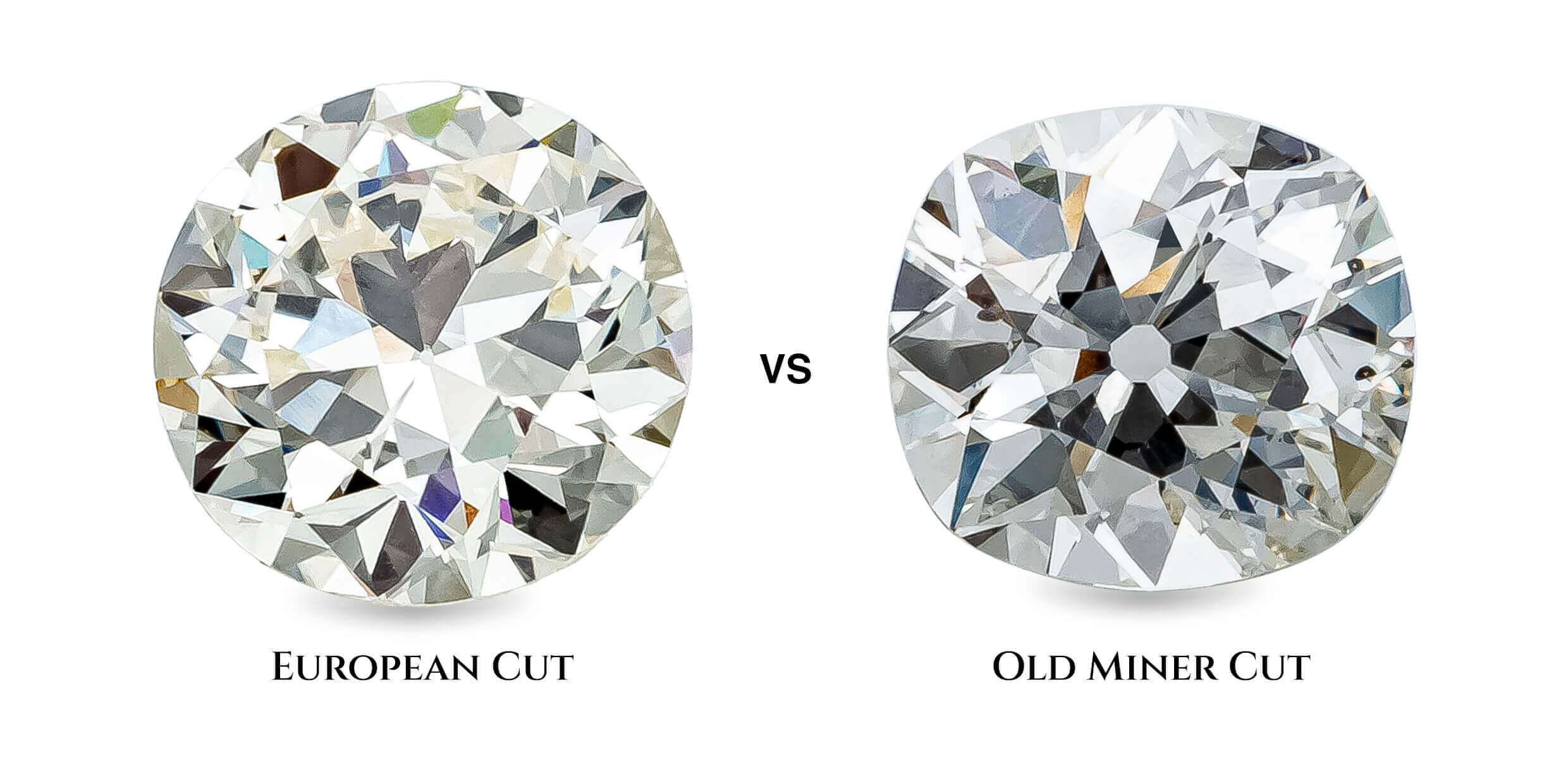 Old Mine Cut Diamond vs European Cut - Roman Malakov