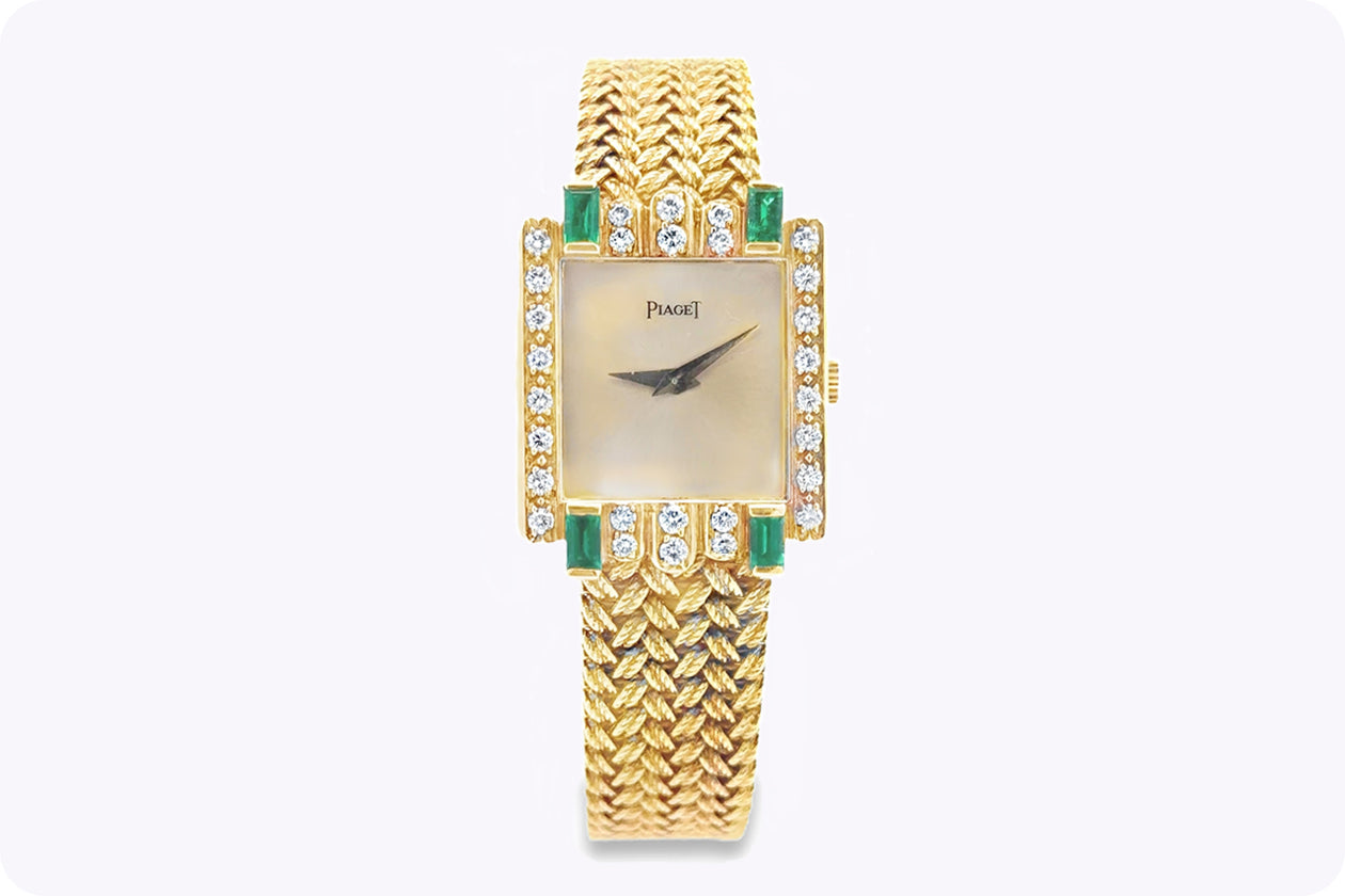 Piaget Vintage Diamond & Emerald Watch | Roman Malakov